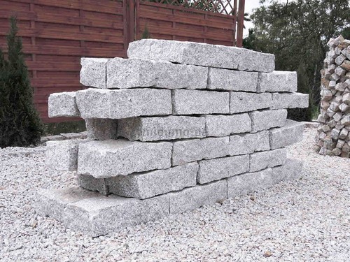 Granit Randsteine Bord Kante Palisade Mauer Stein 40x20x10 cm 44 Stk ...