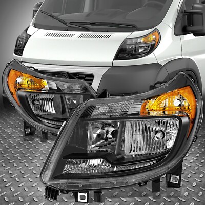 For 14-22 Ram Promaster 1500-3500 Black Housing Amber Corner Headlight ...