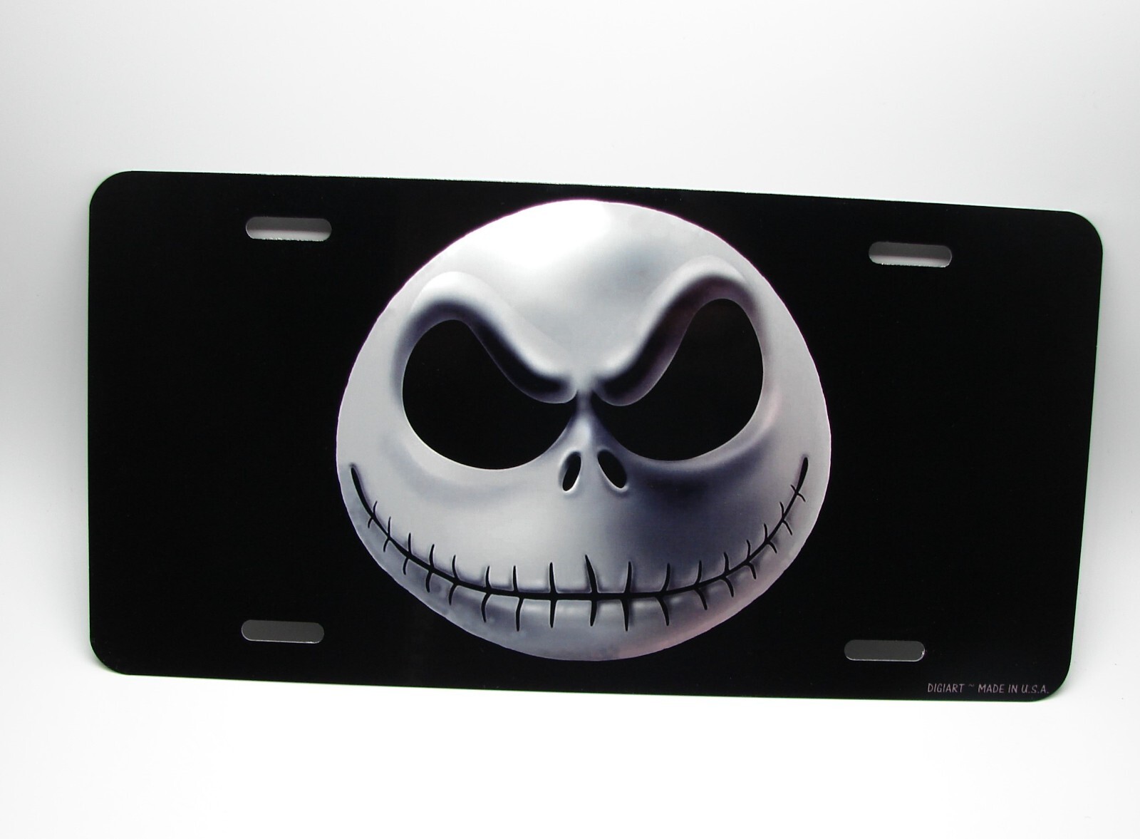 SKULL PUMPKIN FACE JACK SKELLINGTON METAL NOVELTY CAR LICENSE PLATE ...