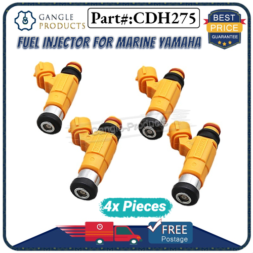 4PCs CDH275 Fuel Injector For Marine Yamaha F150 Outboard Four Stroke ...
