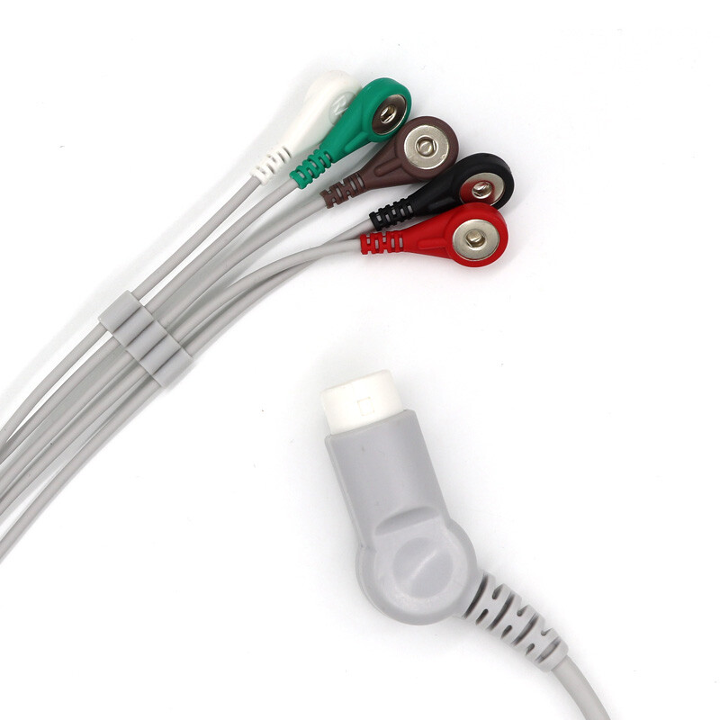 Fit For Philips 12pin 5Lead ECG EKG Cable Agilent, Heartstart ...
