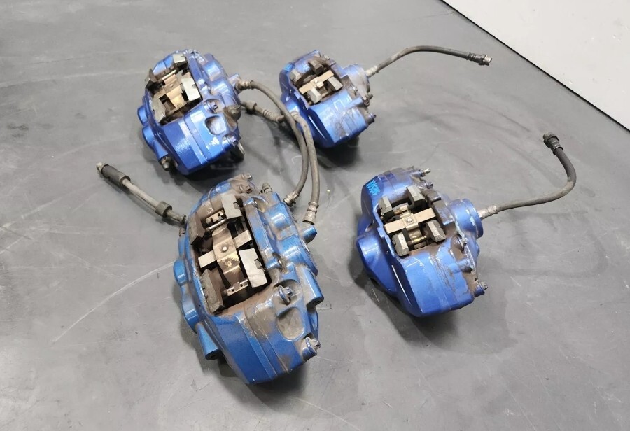 BMW F87 M2 Blue Brembo Brake Caliper w/ Rotors Set M3 M4 F30 F32 F80 ...