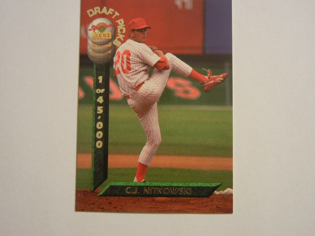 1994 SIGNATURE ROOKIES BASEBALL C.J. NITKOWSKI 1 OF 45,000 CARDS ...