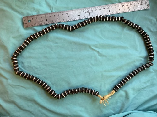 Fulani Tuareg Ebony Bead Necklace Silver Inlay Mali | eBay