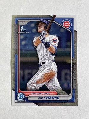 2024 Bowman Draft Chrome - Prospect Cole Mathis #BDC-81 (RC) Cubs | eBay