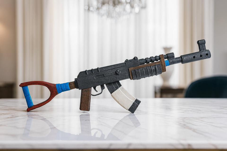 Rust AK-47 Replica 1:1 Scale Prop Gun Cosplay Collectible Gaming Decor ...