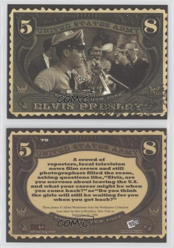 2008 Press Pass Elvis by the Numbers Canvas Elvis Presley #70 1n0 | eBay