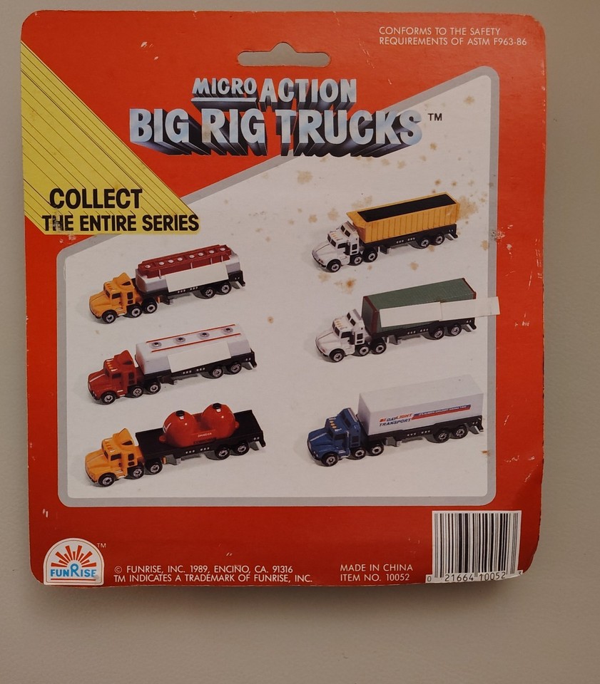 Vintage 1989 FunRise Micro Action Magnifiers Big Rig Trucks 018 | eBay