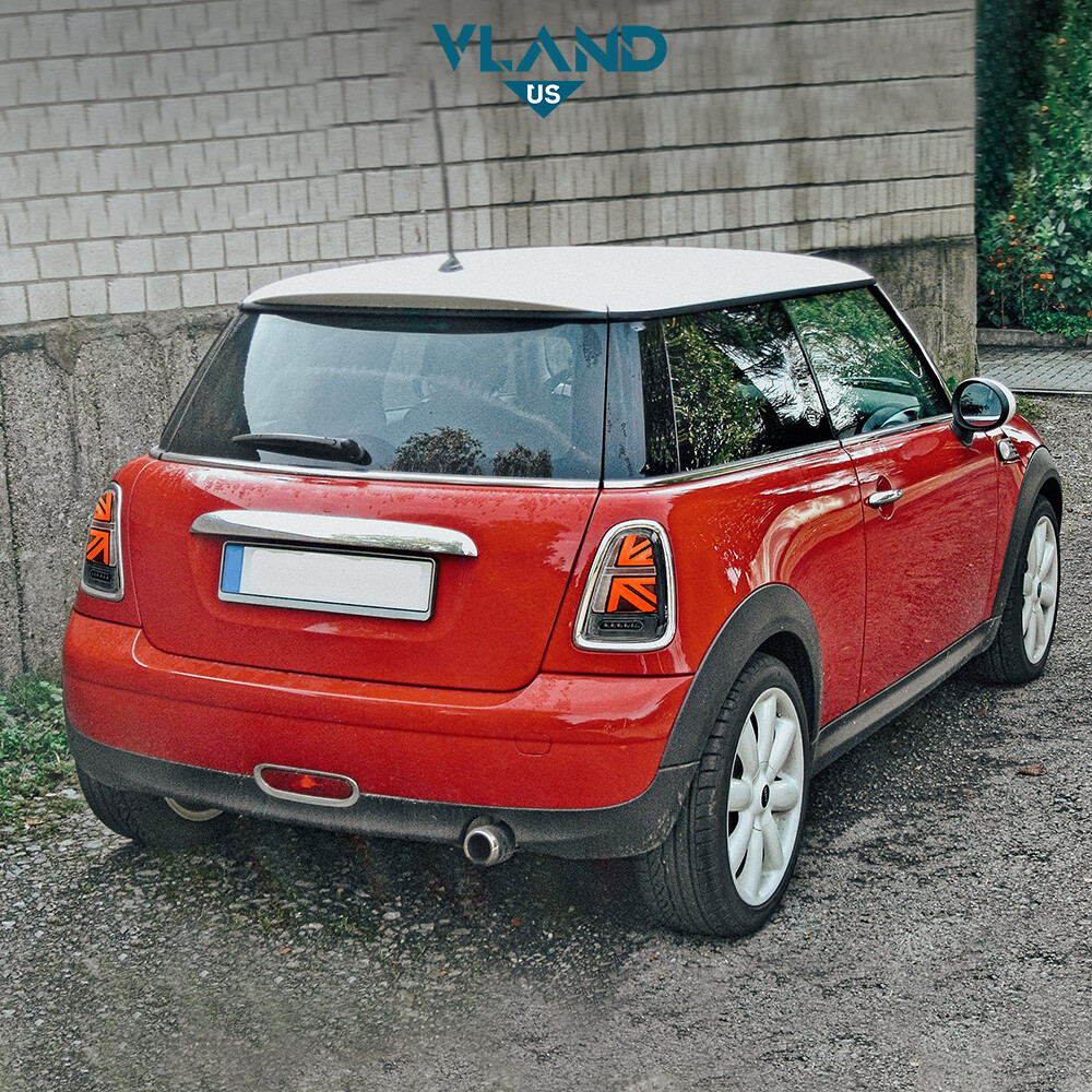 VLAND BLACK CLEAR FULL LED Tail Lights For 2007-2015 Mini Cooper R56 ...