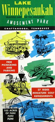 Amusement Park Rides Roller Coaster Train TN Travel Brochures Wax ...