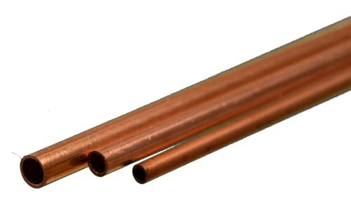&s 5077 Bendable Copper Tube 3/32" 5/32" & 1/8" X 0.014" Wall X 12 ...
