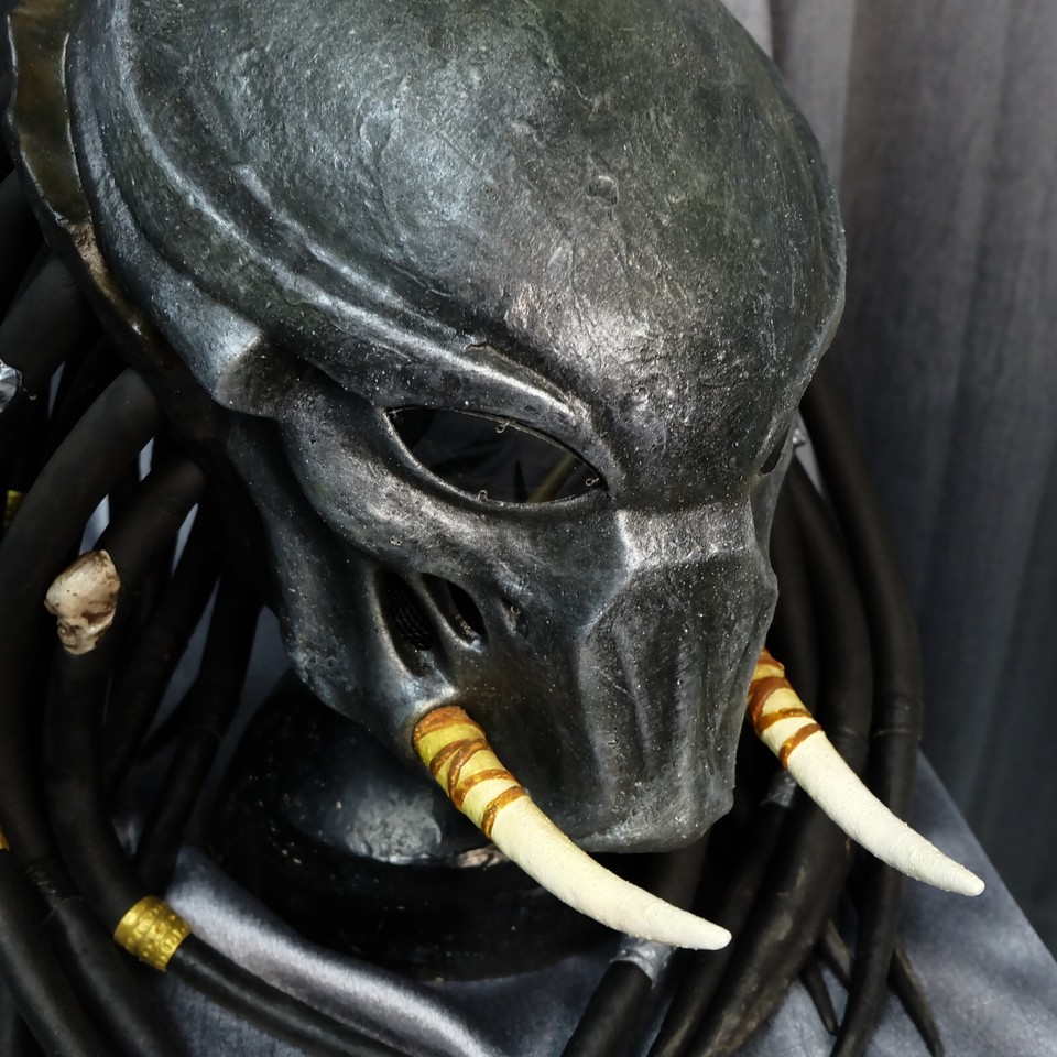 Tracker Predator Mask Wearable Monster Movie Full Latex Cosplay Con Halloween | eBay