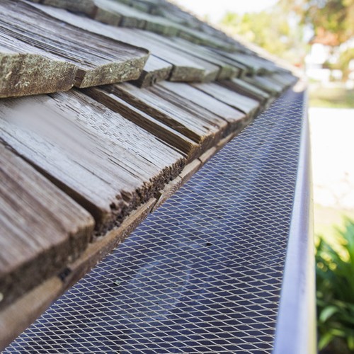 Aluminum Gutter Guard 6Inch Wide 50Ft Length Cover Mesh Leaf Debris ...