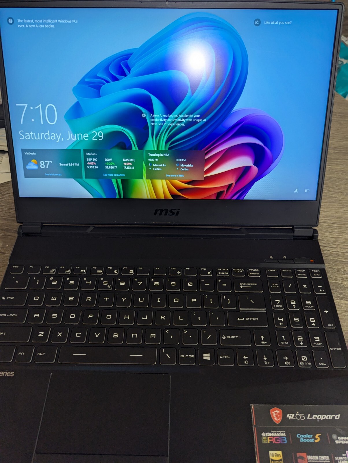 MSI GL65 Leopard 15.6" 144 Hz i7-10750H GeForce RTX 2070 Super 512SSD ...