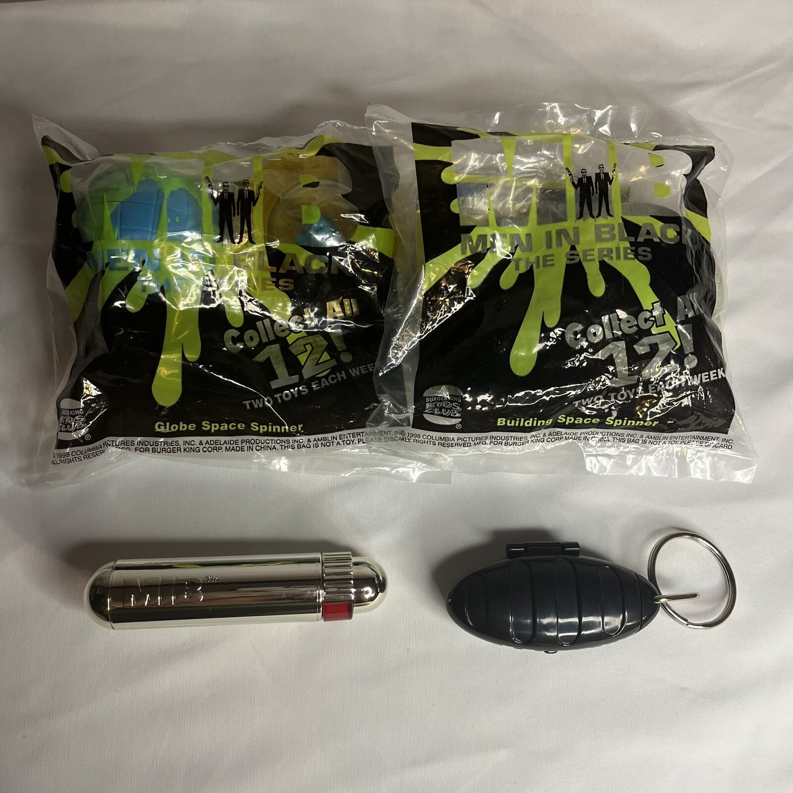 Lot of 12 Vintage Men in Black Toys Burger King - COMPLETE SET - RARE ...