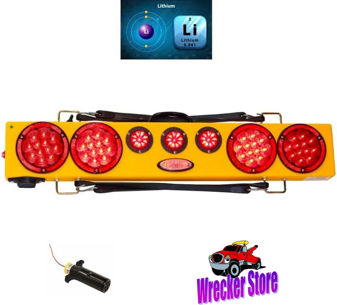 60 Hour Long Run Time TowMate 36" XR+ Lithium WIRELESS WIDE LOAD LIGHT ...