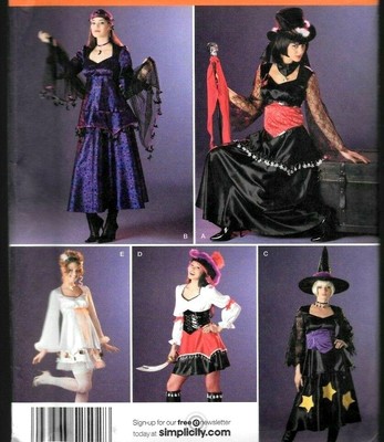 Simplicity #2502 GYPSY Fortune Teller Wench Witch FUN Steampunk PATTERN ...