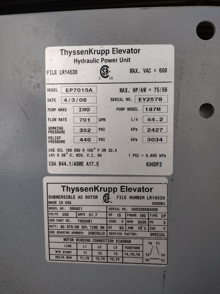 Elevator pump Hydraulic power unit | eBay