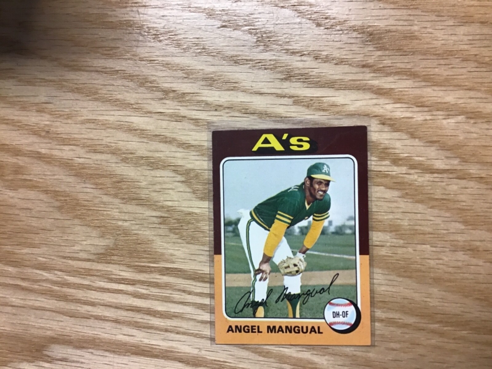 1975 Topps Baseball Angel Mangual Oakland Athletics Card #452 | eBay