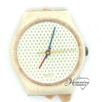 1980’s Vintage Standard swatch watch Ping Pong 607-755, Works; No Band ...