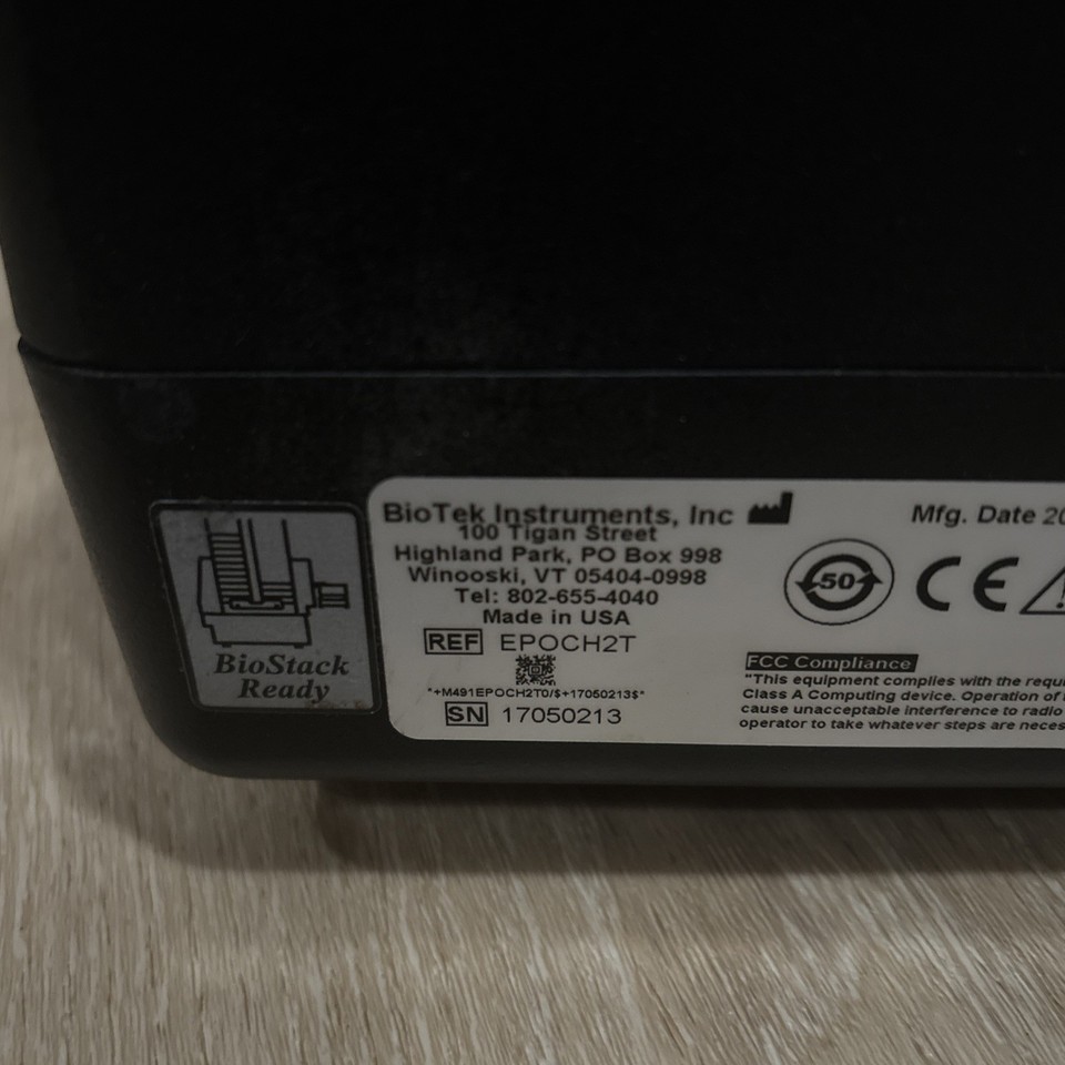 BioTek Epoch 2 Absorbance Spectrophotometer Microplate Reader EPOCH2T ...