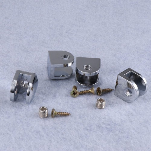 4 Pcs Glass Railing Corner Clamp Fixing Brackets Stainless Steel Clamps ...