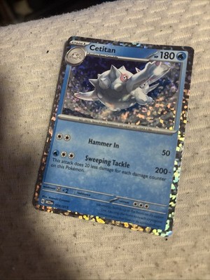 Cetitan Pokémon Card Holo Rare 180 HP Water Type | eBay