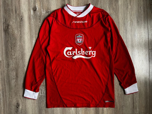 Liverpool Home football shirt 2002/2004 Jersey Soccer Reebok Vintage ...