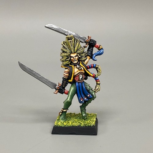 1 WOOD ELF WARDANCER CHARACTER WARHAMMER QUEST GAMES WORKSHOP PAINTED ...