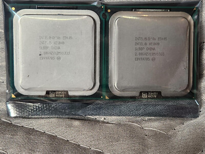 Lot of 2 Intel Xeon E5405 2GHz Quad-Core (AT80574KJ041N) Processor ...