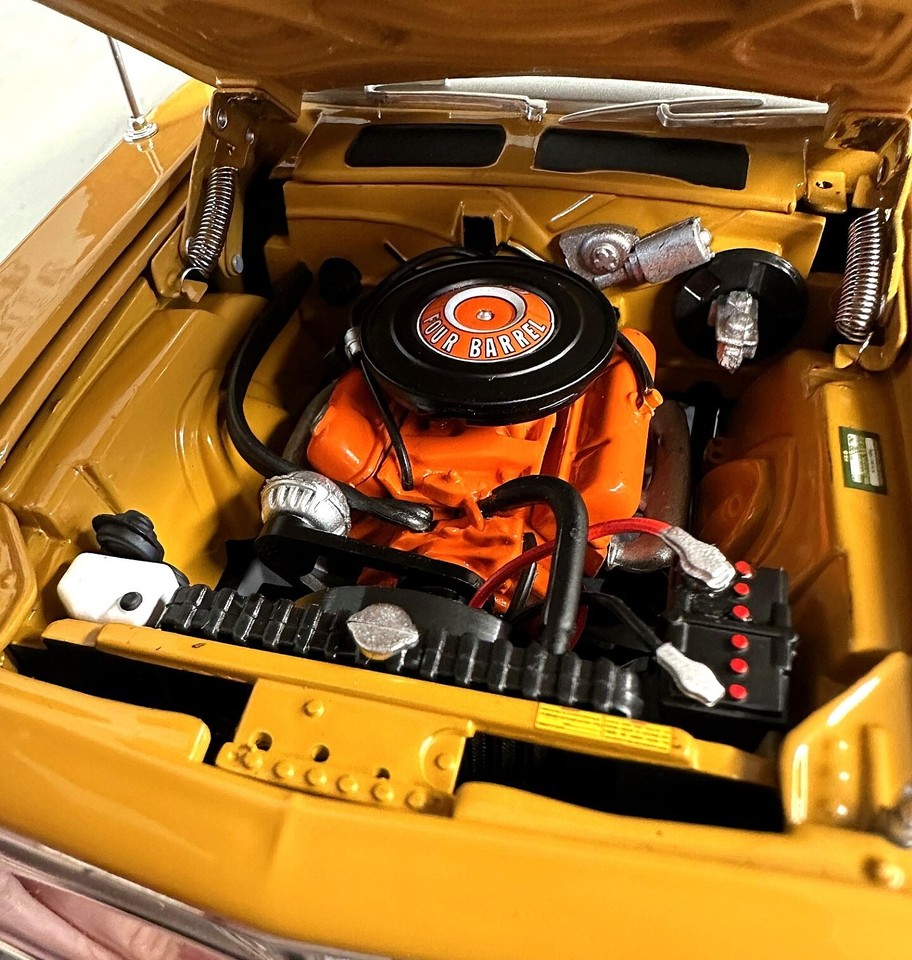 1/18 SCALE, YCID, 1971 PLYMOUTH CUDA 340, BAHAMA YELLOW, FIRST 340 MADE ...