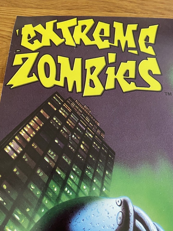 Extreme Zombies Vintage Poster Art Zombie Rollerblading Hockey Mancave ...