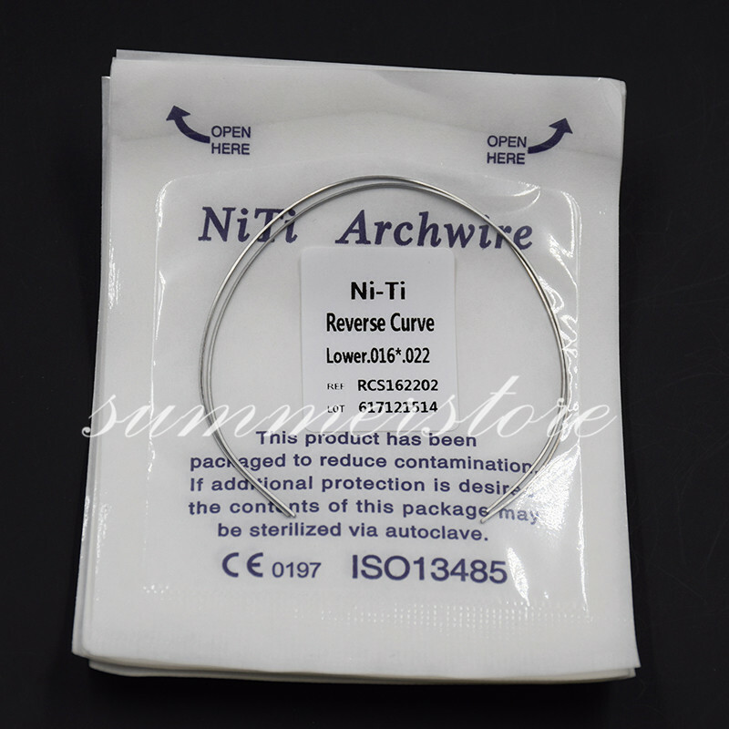 Normal True Form Wires 10-Pack Dental Reverse Curve Niti Arch Wires ...