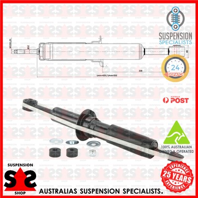 Front Axle Shock Absorber Suit TOYOTA Hilux 2.4 D 4WD (GUN125_, GUN125R ...