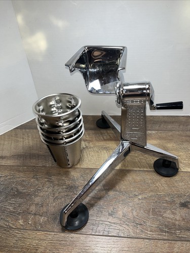 Vintage Saladmaster Five Star Food Processor With All 5 Cones And Stand ...
