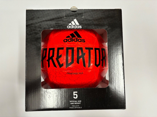 SOCCER BALL-ADIDAS-SIZE 5-PREDATOR-DEMONSCALE-REPLICA-ORANGE IN COLOR ...