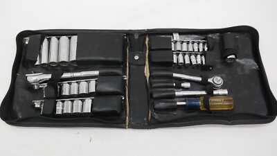 Sears Craftsman 1/4” & 3/8” Metric/SAE Ratchet Socket Set w/ Bifold ...