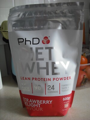 PhD Nutrition Diet Whey Lean Protein Powder 34 Servings Strawberry ...