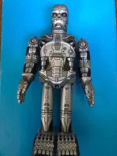 MS288 Vintage Skull Robot Terminator Robot Retro Clockwork Wind Up Tin ...