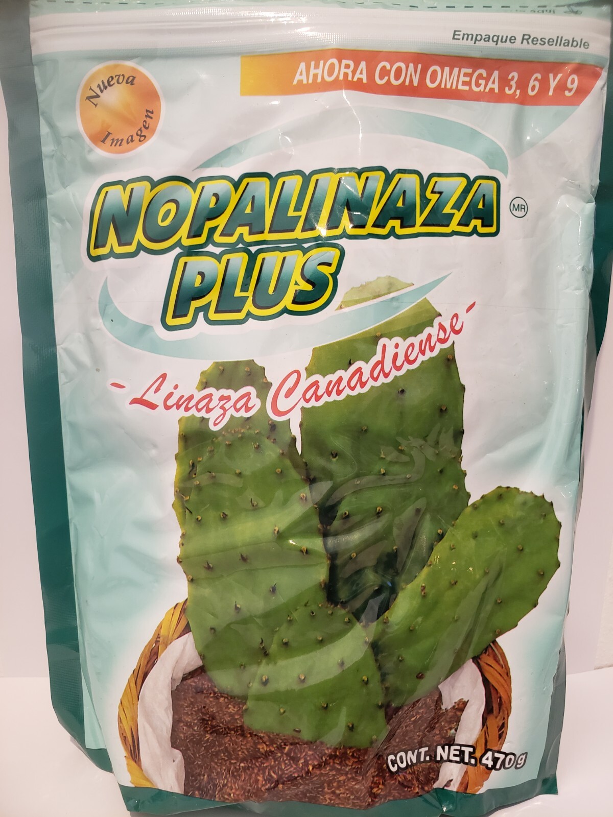 NOPALINAZA PLUS CANADIAN FLAXSEED WITH OMEGA 3 6 & 9 100% NATURAL ...