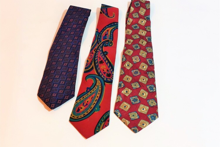 Vintage Cravat Collection Lot Set 3 Made in Italy Classic Men Ties Tie ...
