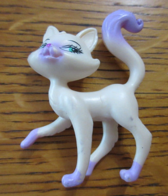Barbie Fashion Fairytale Pets Pet Kitty Cat Figure 2009 Lavender ...