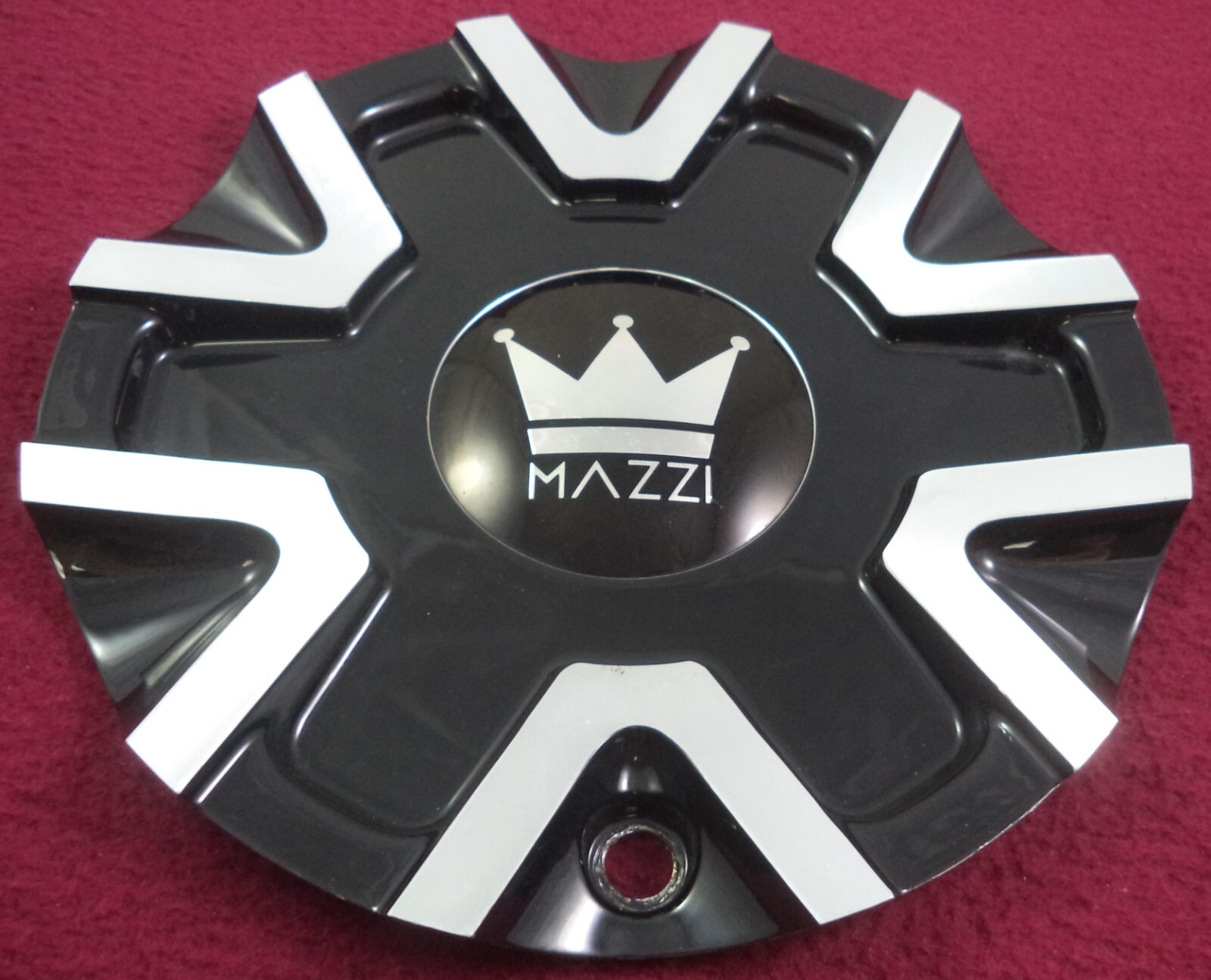 Mazzi Wheels Gloss Black / Silver Custom Wheel Center Cap # C10371B01 ...