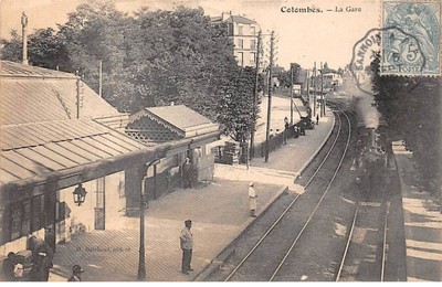 92 - COLOMBES - SAN32746 - La Gare - Train | eBay