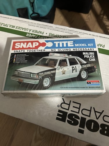 Monogram Chevy Police Car 1/32 Scale SnapTite Model Kit New Sealed | eBay