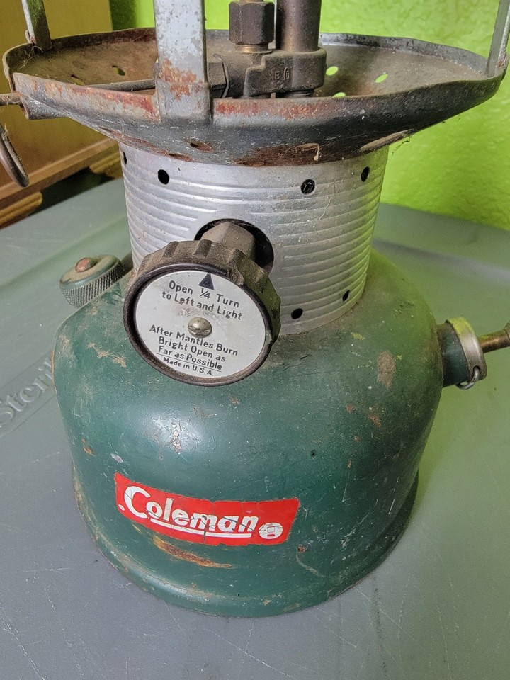 1968 Coleman Lantern #220F Pyrex Double Mantle Sunshine Of The Night ...