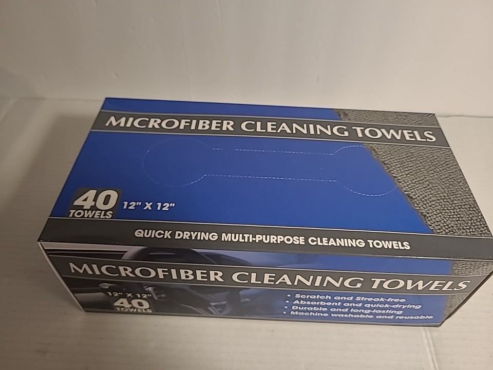 Microfiber Cleaning Cloth, Lint-Free Shop Towels Reusable, Bulk Rags in ...