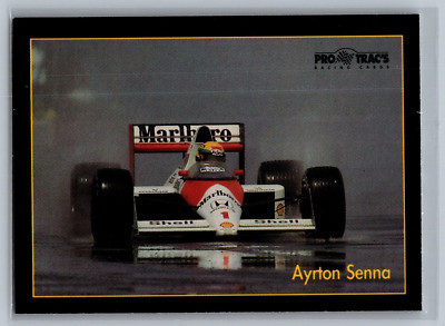 1991 Pro Trac's Formula One Series Ayrton Senna #105 Trading Card | eBay