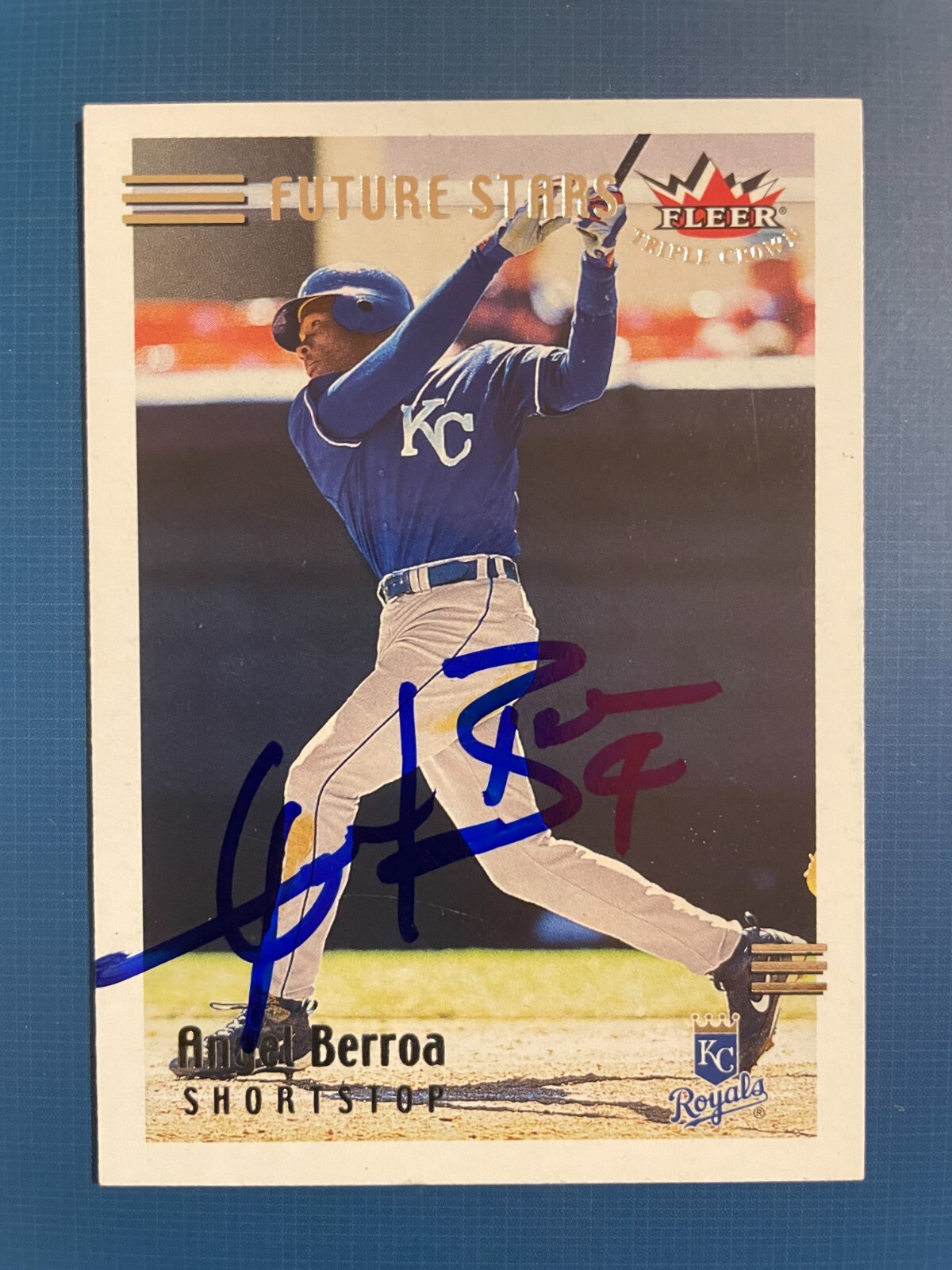 2002 Fleer (Triple Crown) SIGNED: Angel Berroa, ROYALS #206 | eBay