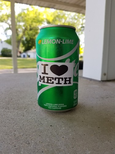 I LOVE METH gag Stickers 25-500 Pack gag sticker anti drugs joke decal ...